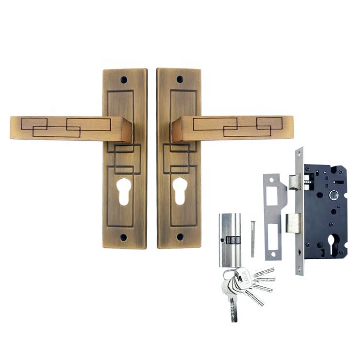 Locks China Most Popular Bedroom Plate Aluminium Door Handle – China ...