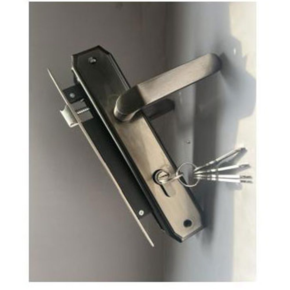 Traditional Aluminium Door Handle Lock Set – Steel Base Heritage ...