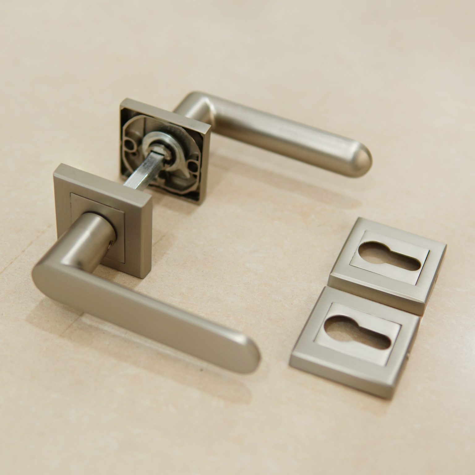 Aluminium Door Handle With Rosette - China Leading Lock Manufacturing ...