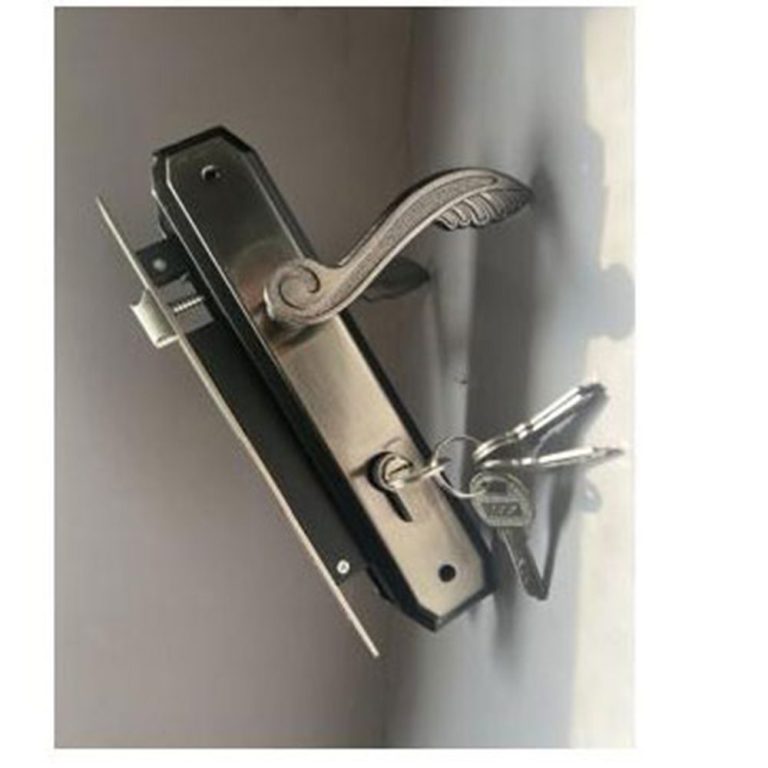 Vintage-Inspired Aluminium Door Handle Lock Set - Steel Plated - China ...