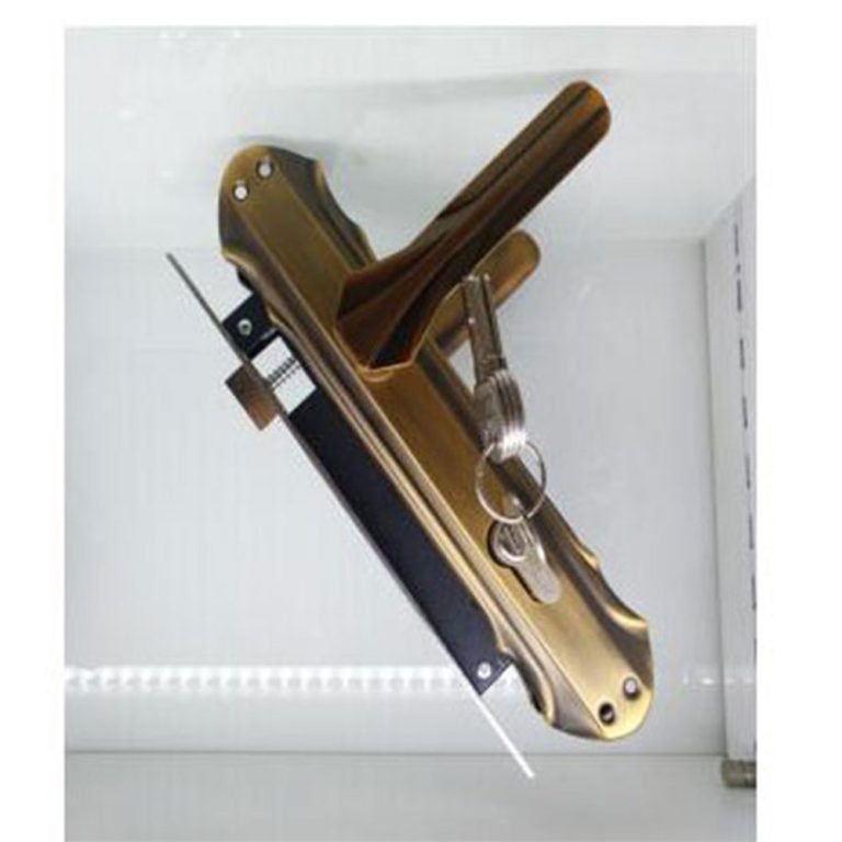 Formaldehyde-Free Aluminium Door Handle Lock Set - Steel Plated - China ...