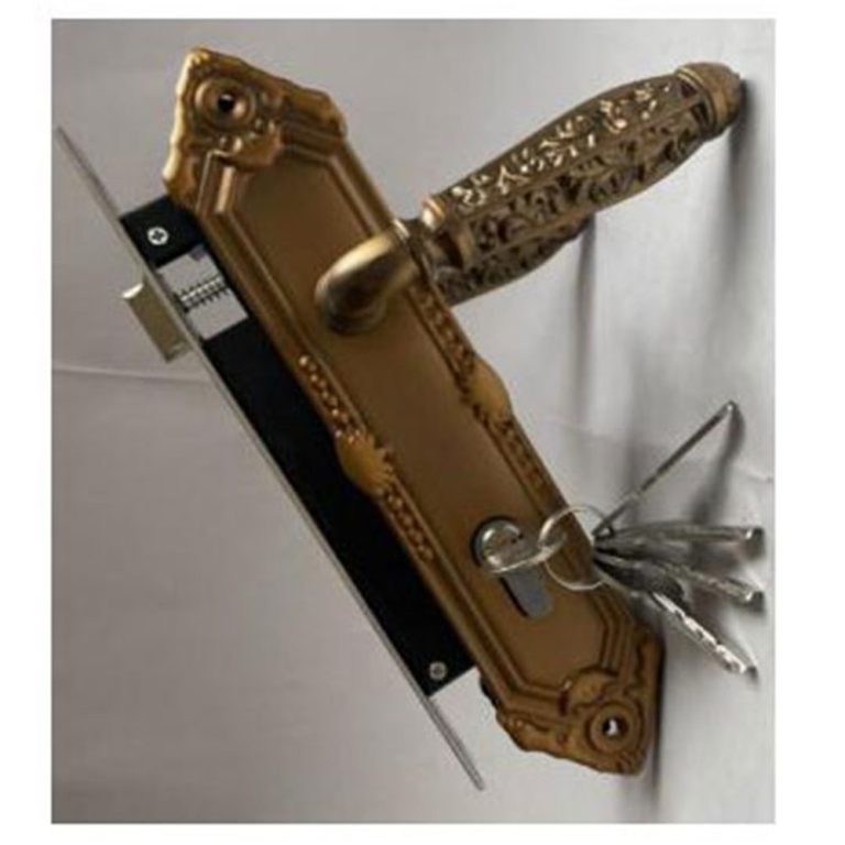 Chrome-Free Aluminium Door Handle Lock Set - Steel Base Pure - China ...