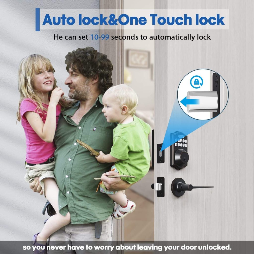 Locks China Smart Front Door Set-With 2 Lever Handles-Electronic Keypad ...