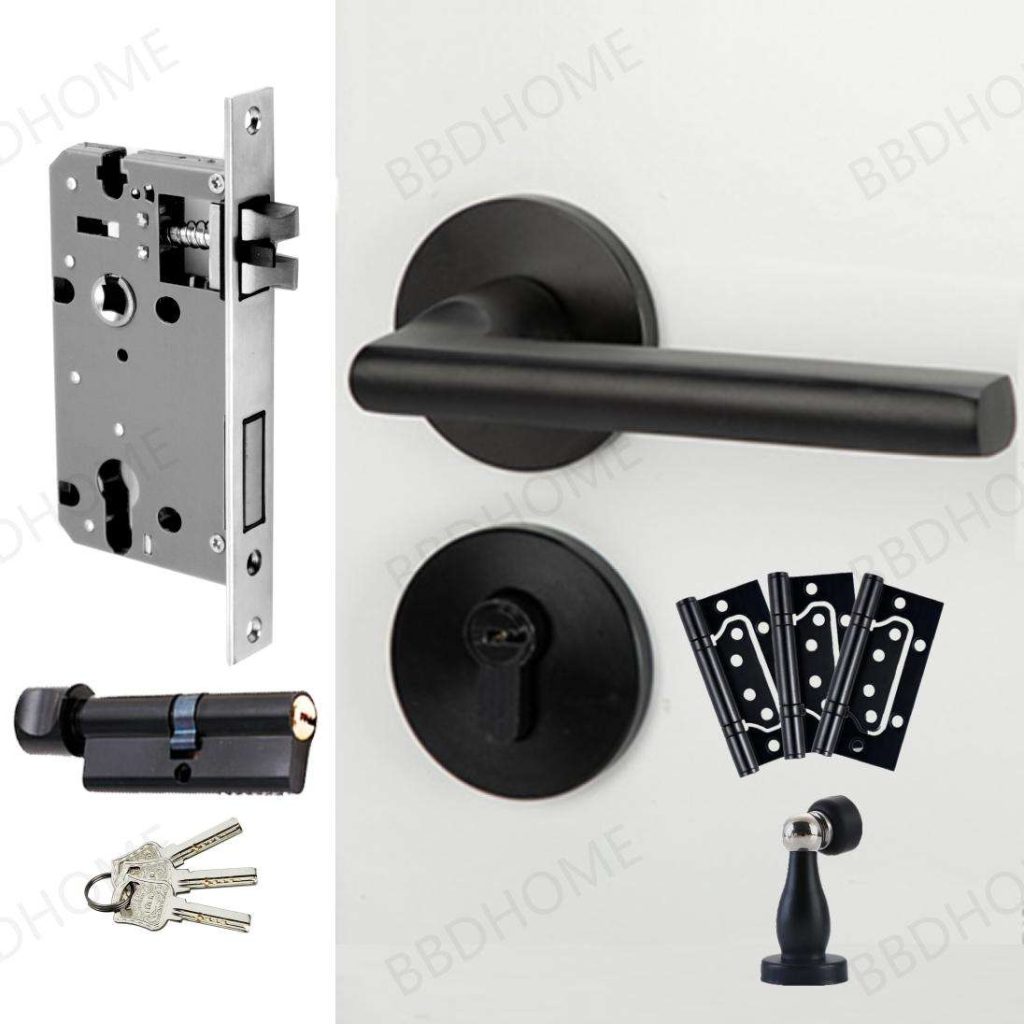 New Design Modern Interior Mortise Lock Aluminium Oxidation Door Handle ...